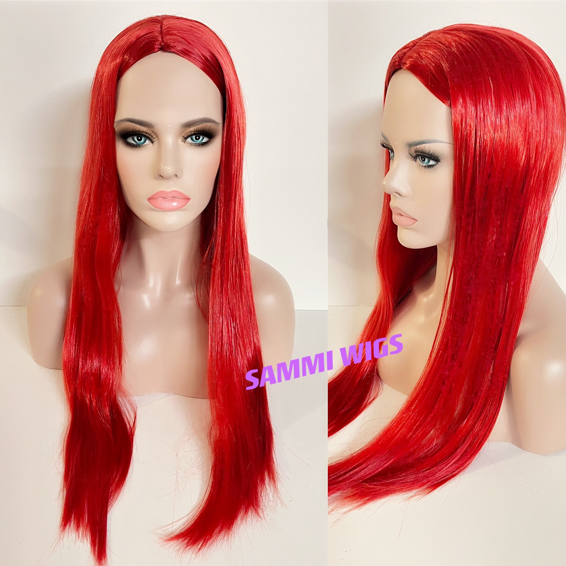 Extra long red wig – Sammiwigs